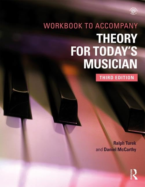 Amazon | Theory for Today's Musician Workbook: Workbook | Turek, Ralph ...