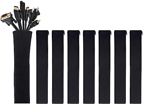 JOTO Flexible Neoprene Cable Sleeve Wrap Cover Management Cord Wire ...