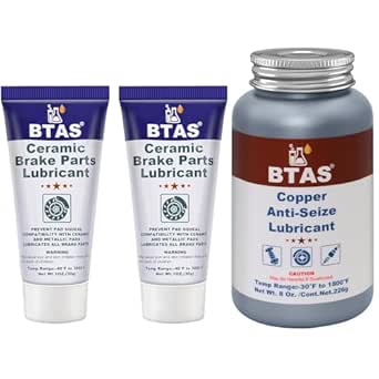 Amazon.com: BTAS Brake Anti Seize Synthetic Ceramic Grease 1 oz 2 Pcs ...
