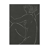 ・ブランド:REENEW・【キャンバス掛け飾りサイズ】45x60cm 女性の体の曲線ポスター 装飾画、額無し・【材質】防水キャンバス、色褪なし、高密度のバランスの取れたテクスチャ付きキャンバス。私たちのキャンバスは耐久性、安定性、支持性と保...