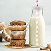 Amazon.com: 48mm Milk Bottle Lids Sets 12 Pieces Milk Lids With Straw ...