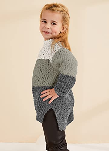 Snapklik.com : Girls Sweaters Fuzzy Knit Kids Cozy Popcorn Fall Winter ...