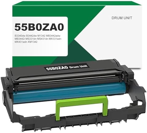 Amazon.com: 55B0ZA0 Black Imaging Unit Replacement for Lexmark B3340dw ...