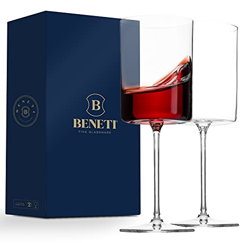Snapklik.com : BENETI Square Wine Glasses