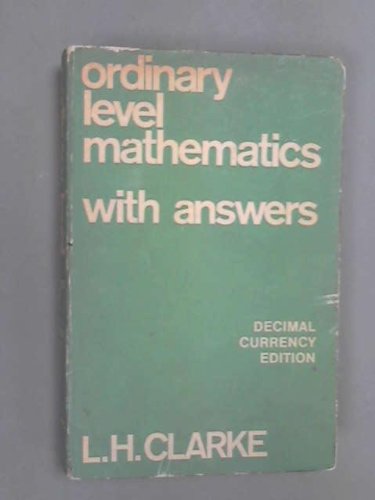 Ordinary Level Mathematics: w. ans: Amazon.co.uk: Clarke, L.Harwood ...