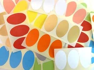 Amazon.com : Minilabel 60 Labels , 50X30mm Oval , Removable / Low Tack ...