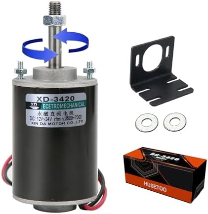 High Torque DC Motor 12 V/24 V Permanent Magnet Motor Mini DC Motor DIY ...