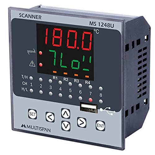 Multispan MS-1248U Temperature Process Scanner 4-Relay+USB Port Port 96 x 96 x 66 : Amazon.in ...