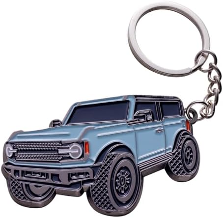 Amazon.com: SINLAKUA Bronco Keychain 4 door key chain Fob Cover Cool ...