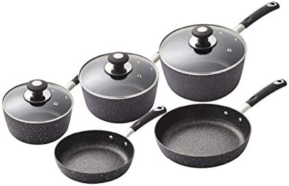 Tower T800072G Scandi Induction Pots and Pans Set, Non Stick, Soft ...
