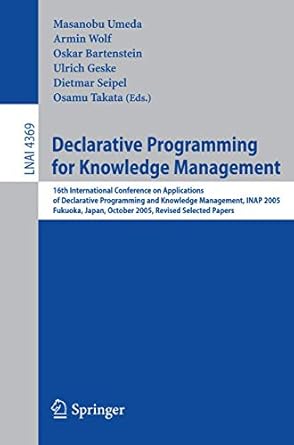 Declarative Programming for Knowledge Management: 16th International ...