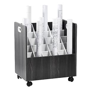 Mobile Blueprint Storage Organizer - Architectural Plan Roll File ...
