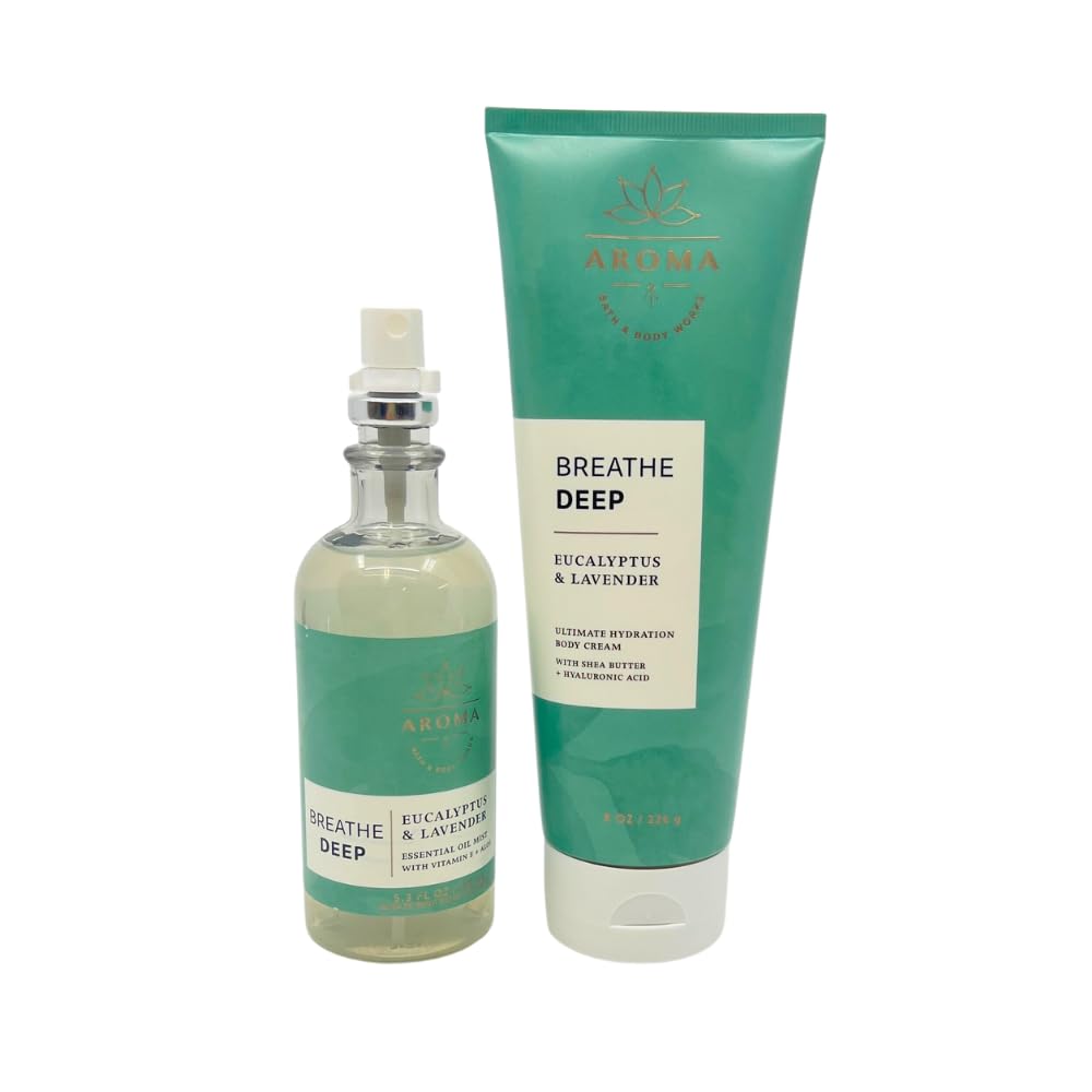 Amazon.com : Bath and Body Works Aromatherapy Breathe Deep Eucalyptus ...
