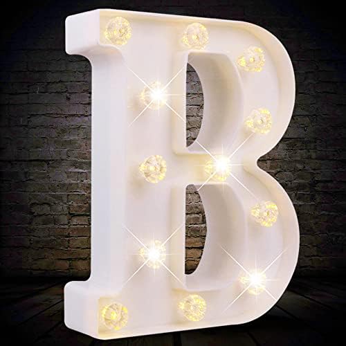 Amazon.com: White LED Marquee Letter Lights, Diamond Bulb Marquee Light ...