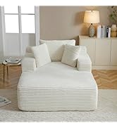 Amazon.com: HYJT-H&K 124" U Shaped Cloud Couch Sectional, Comfy Fluffy ...