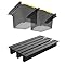 Amazon.com: Heevir Over head Garage Storage Rack, Ceiling Bin ...