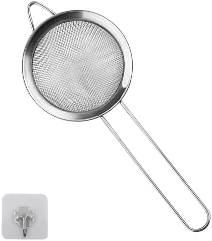 1 Pack Small Stainless Steel Fine Mesh,Sieve, Fine Mesh Strainer,with ...