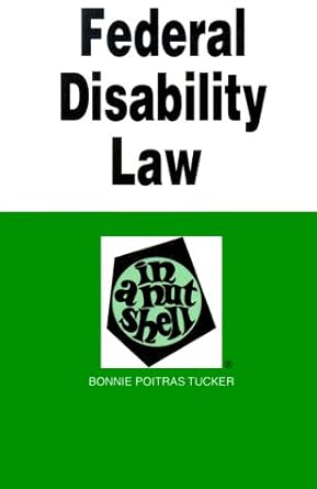 Federal Disability Law in a Nutshell (Nutshell Series): Tucker, Bonnie ...