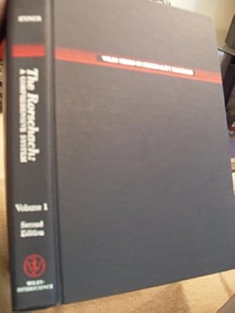 Amazon.com: The Rorschach: A Comprehensive System, Vol 1: Basic ...