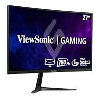 ViewSonic VX2718-PC-MHD 27 Inch Curved 1080p 1ms 180Hz Gaming Monitor ...