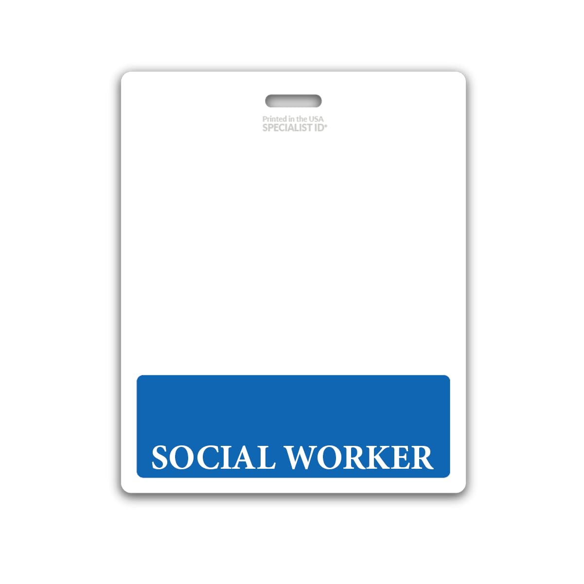 Amazon.com : Oversized Social Worker Badge Buddy Horizontal - XL Badge ...