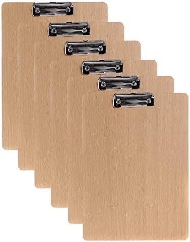 [Pack of 6] A3 Portrait Clipbboard 4mm Extra Thick, Density Board ...