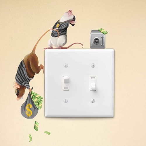 Amazon.com: Mouse Reading Book, Wall Decor Sticker Decal, Kids Room ...