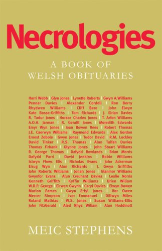 Necrologies: A Book of Welsh Obituaries: Amazon.co.uk: Meic Stephens ...