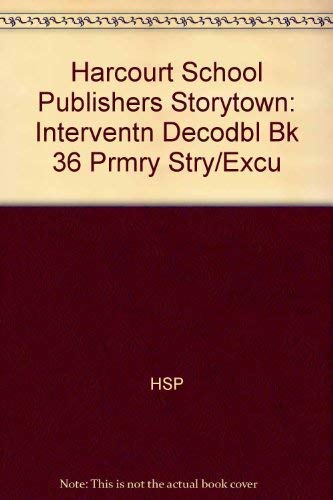Storytown: Intervention Decodable Book 36: HARCOURT SCHOOL PUBLISHERS ...