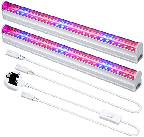 Relassy Grow Lights for Indoor Plants, Grow Light Auto On/Off, LED Grow ...