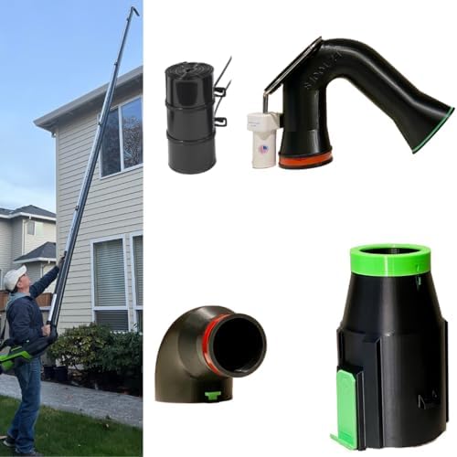 Amazon.com : ArloCatcher 30-Foot Leaf Blower Gutter Cleaning Attachment ...
