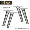 Amazon.com: AKB Hardware Slant Furniture Metal Legs - Set of 4 New- 6-3 ...