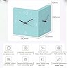 Amazon.com: CLOUDEMO Corner Clock, Double Sided Corne Wall Clock ...