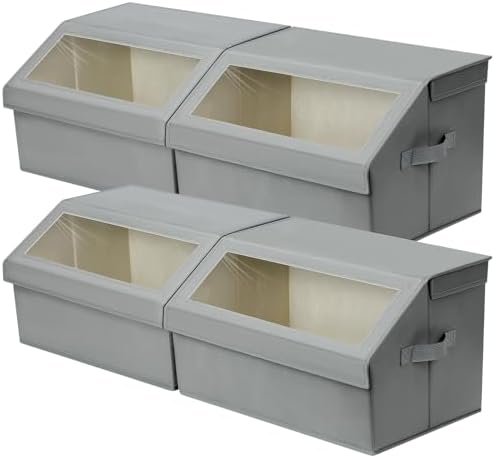 Amazon.com - GRANNY SAYS Stackable Storage Bins Open Front, Closet ...