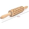 Amazon.com: Cat Pattern Engraved Wooden Rolling Pin, Wood Embossing ...