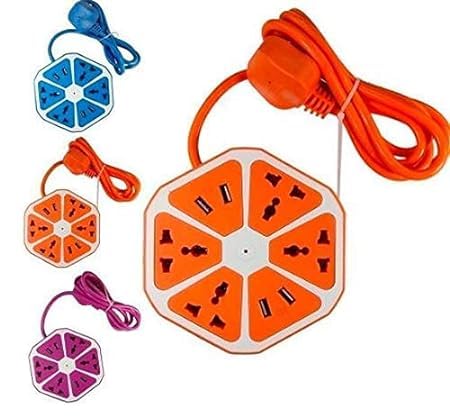 Buy Multi-Function Design 4 Outlet + 4 USB Ports+ 1.8M/6ft Extension ...