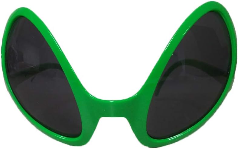 Amazon.com: Plastic Space Alien Eyes Green Novelty Glasses : Clothing ...