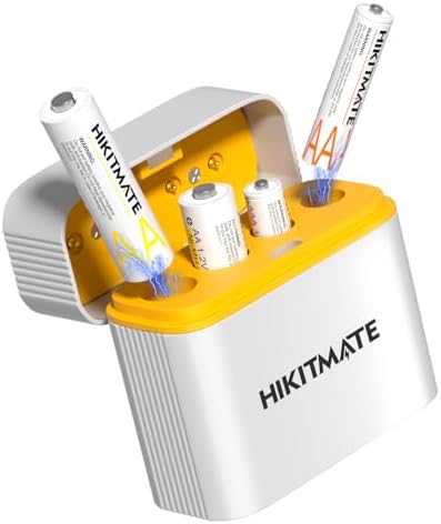 Rechargeable 2AA & 2AAA Batteries Ni-MH with 4-Slot Smart Charger ...