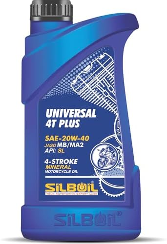 SILBOIL UNIVERSAL 4T-PLUS 20W-40 (API: SL) (JASO: MB/MA-2) High ...