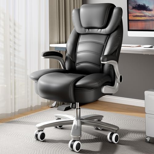 Amazon.com: GYI Big and Tall Office Chair 400lb Wide Seat, High Back ...
