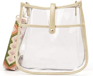 Threaded Pear Clear Crossbody Bags - Stadium Approved - Adjustable ...