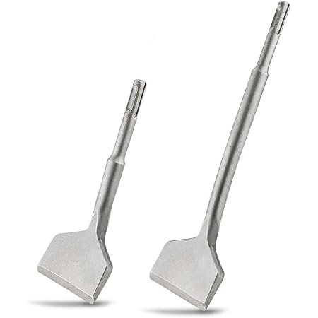 SDS Plus Chisel Tile Chisel Bits, 2PCS 3 Inch Wide Chisel Angled Bent ...