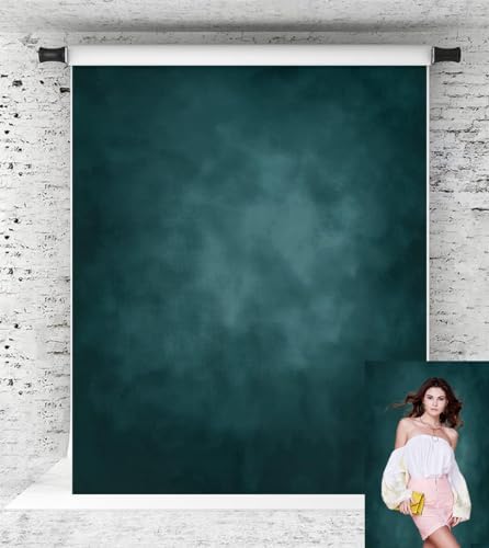 Kate 1.5x2.2m Dunkelgrüner Fotohintergrund Portraithintergrund ...