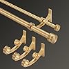 Amazon.com: Double Drapery Curtain Rods, 72-144” Telescoping Curtain ...