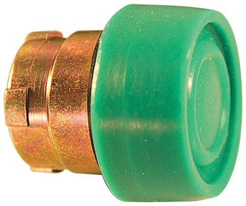 22mm Push Button Body, Metal, Momentary, Flush, Booted, Green (Requires ...