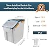 Amazon.com: Qiveno Large Flour Storage Container Bin 25Lb, 2Pack ...