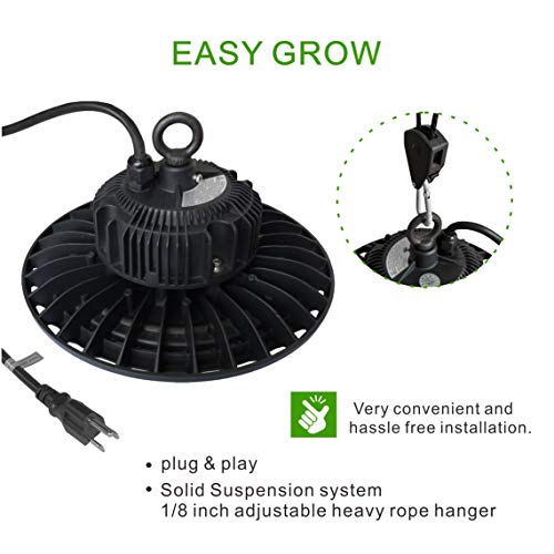 Snapklik.com : BloomGrow New Tech 300W Full Spectrum LED UFO Grow Light ...