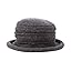 Scala Collezione Women's Boiled 100% Wool Cloche Hat, Black, One Size ...