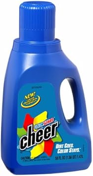 Amazon.com: Cheer Liquid Detergent, Original, 16 Loads, 50 Ounces ...