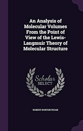 An Analysis of Molecular Volumes From the Point of View of the Lewis ...